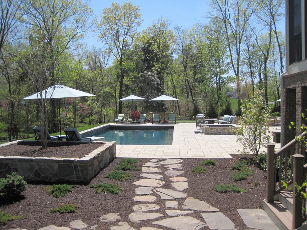 Classic Swimming Pool with Old World Feel | The Pool Company Construction